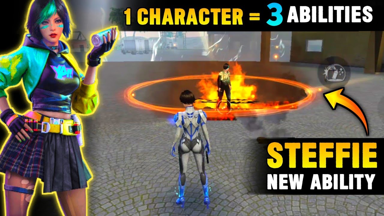 STEFFIE CHARACTER NEW ABILITY | OB33 UPDATE - GARENA FREE FIRE - YouTube