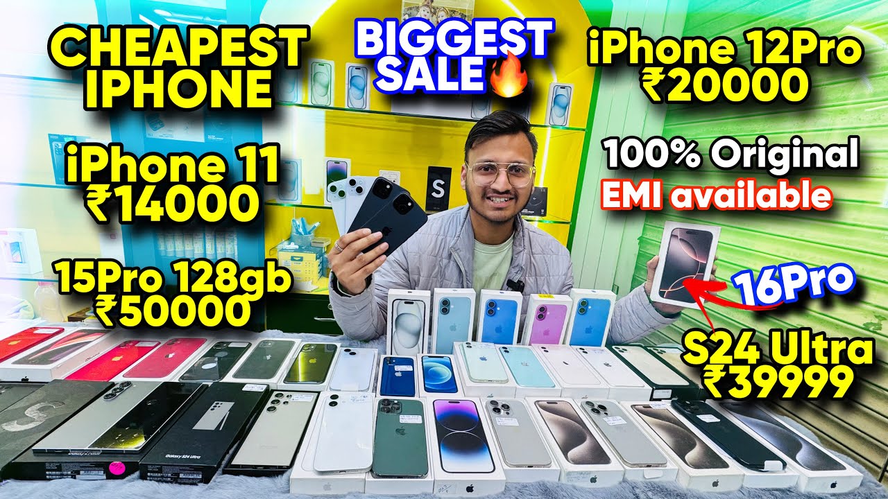 Biggest iPhone Sale Ever 🔥| Cheapest iPhone Market | Second Hand Mobile ...