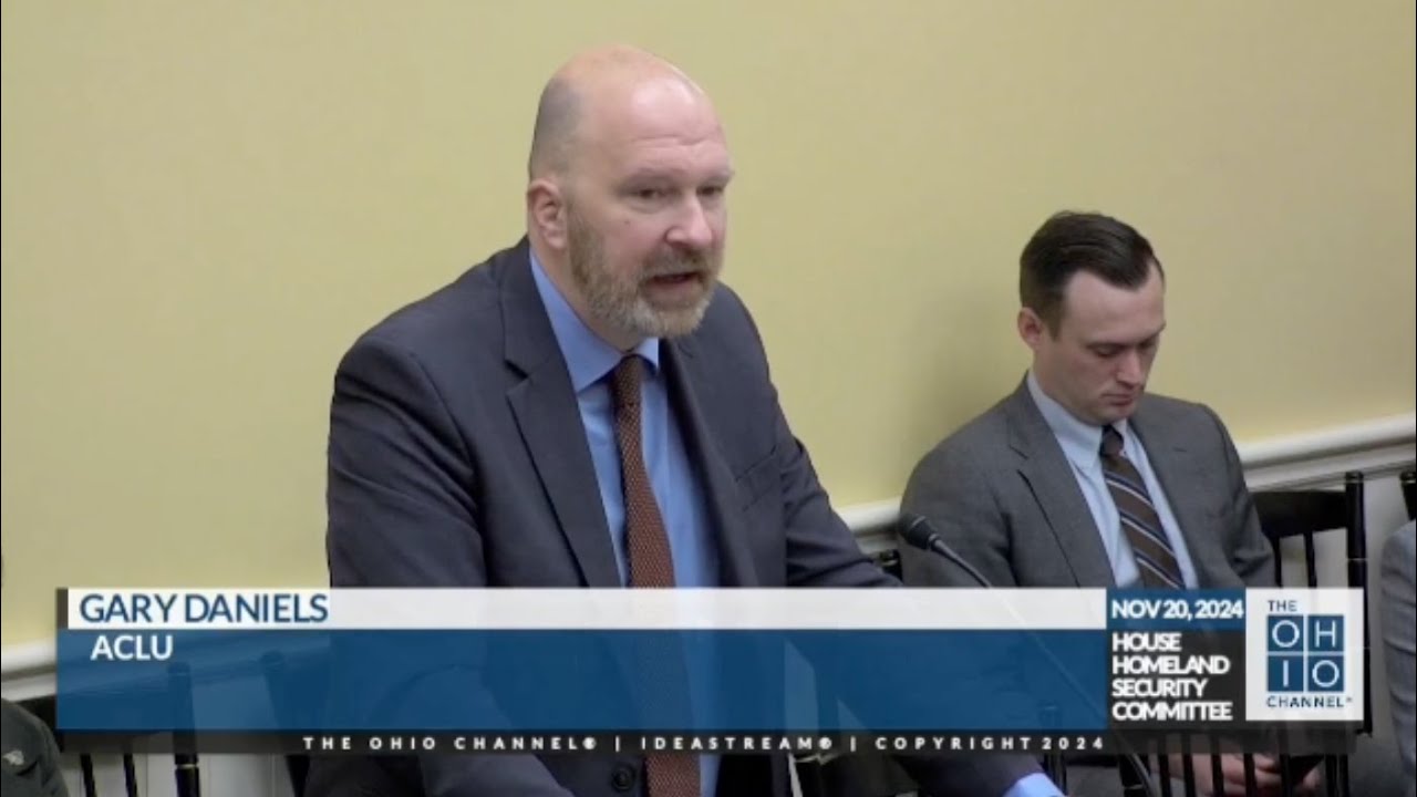 Chief Lobbyist Gary Daniels testifies on House Bill 473 on Nov. 20 ...