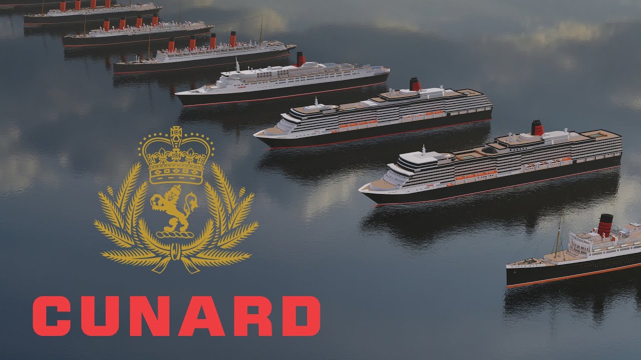 CUNARD Fleet Length Comparison (3D) - YouTube