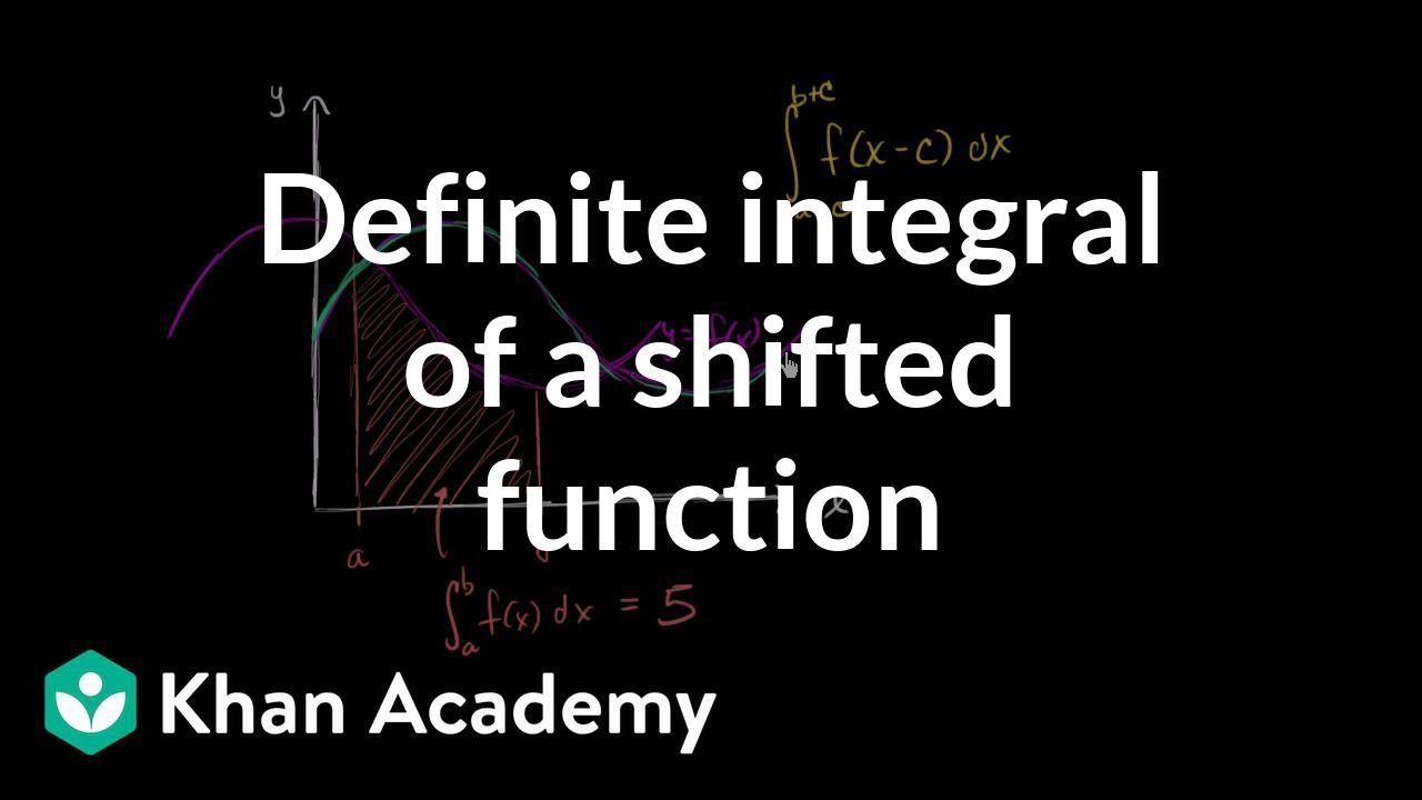 Definite integral of shifted function - YouTube