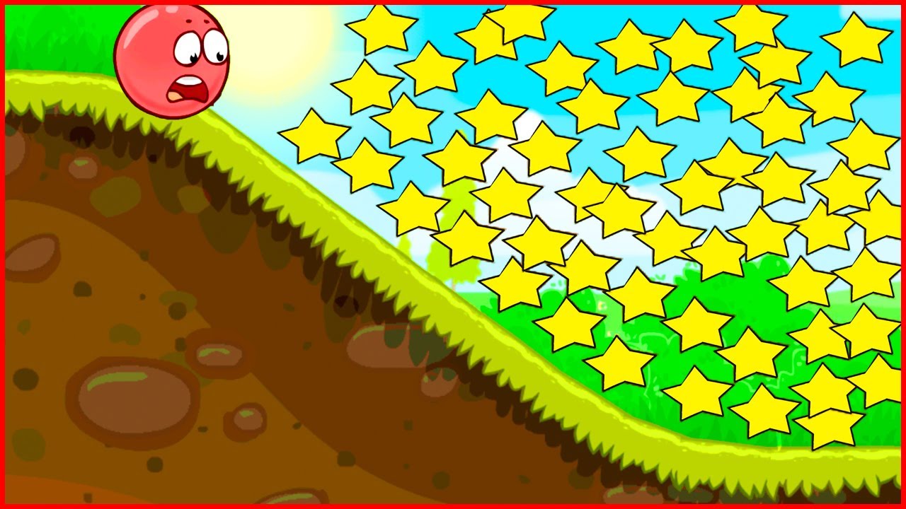 Red Ball 3 All vs Star.All Levels.Красный шарик против звездочек - YouTube