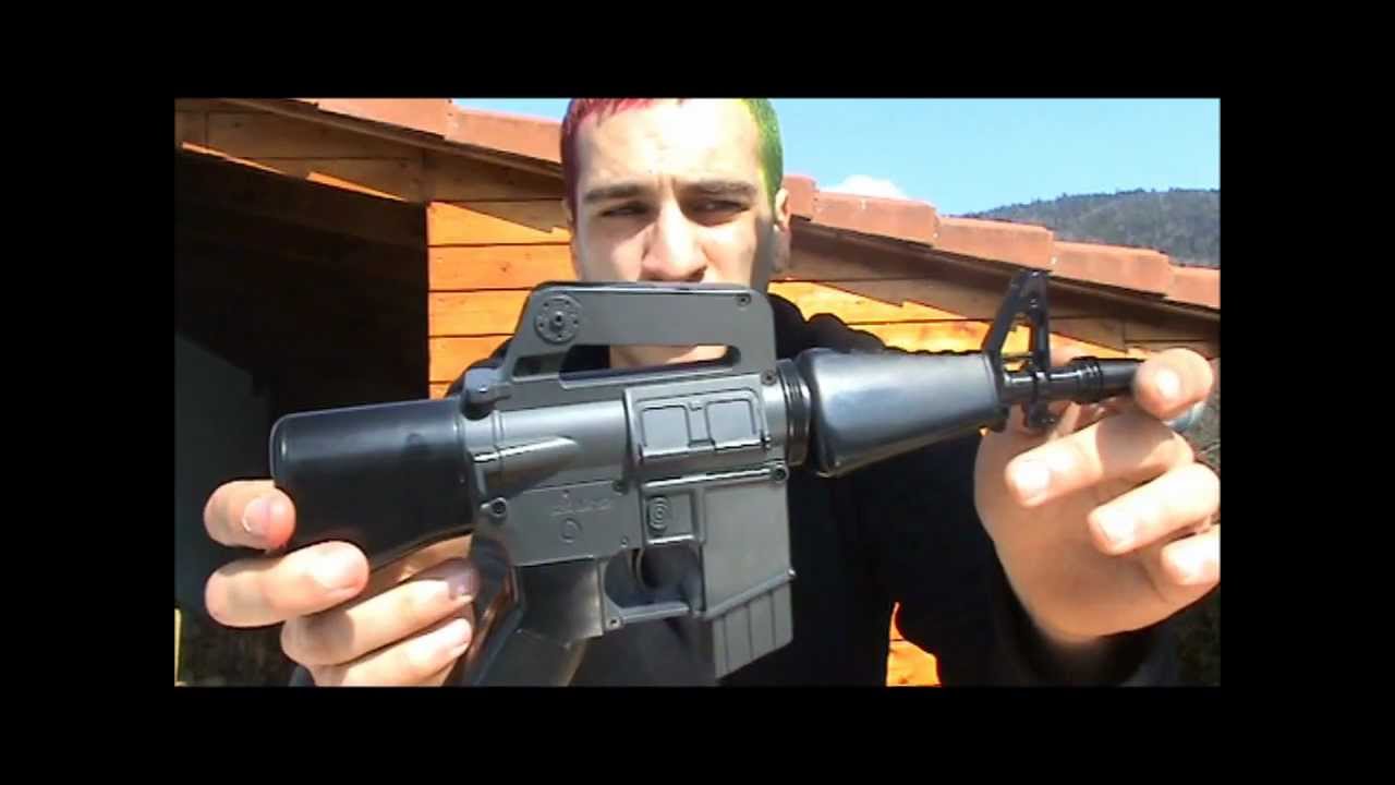 airsoft mini m16 presentation francaise - YouTube