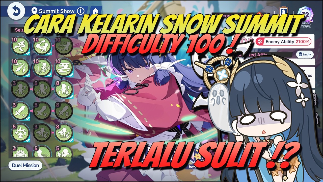 Wajib Tau! Cara kelarin Snow Summit Diff 100 (Record, Affix, Pattern) - Stella Sora! - YouTube