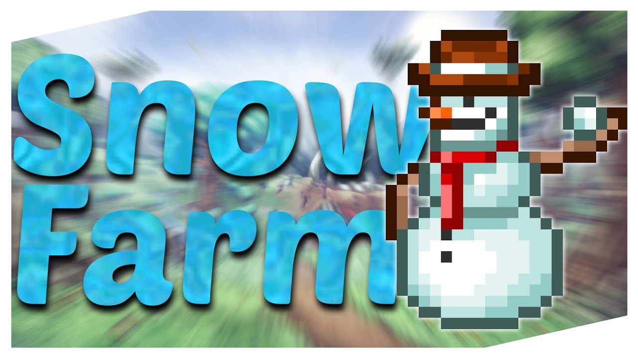 How to Make a Snow Farm in Terraria - YouTube