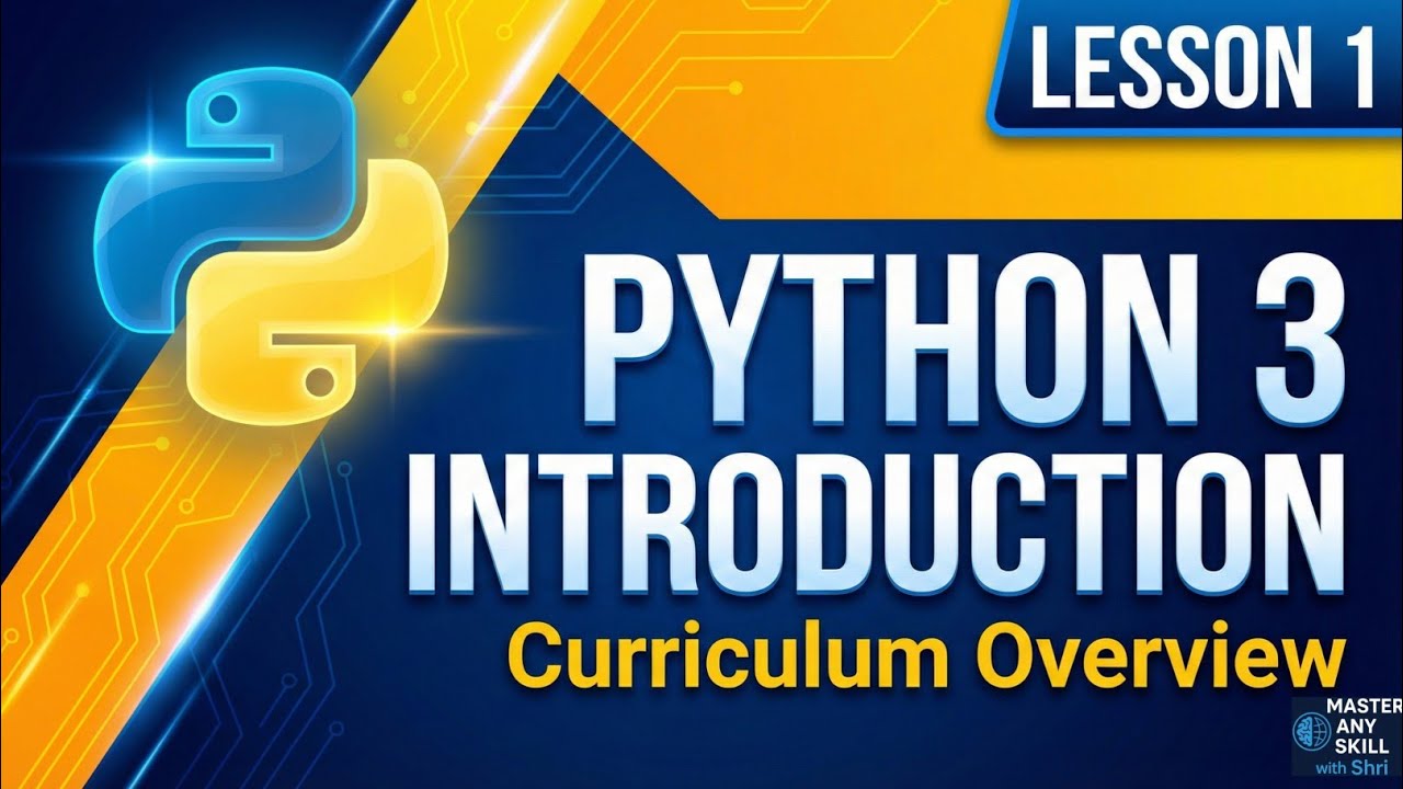 Lesson 1 : Python 3 Introduction | Complete Curriculum Overview ...