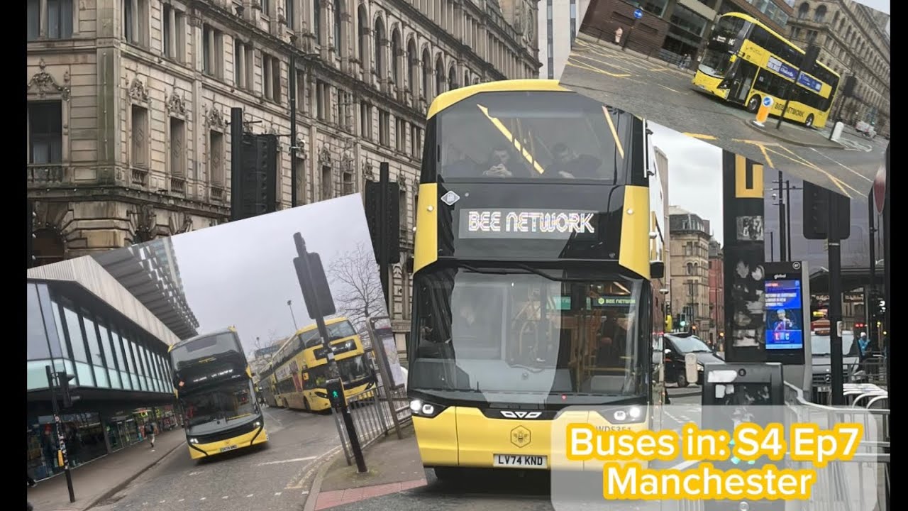 Buses in: S4 Ep7 Manchester (Piccadilly Gardens) Greater Manchester ...