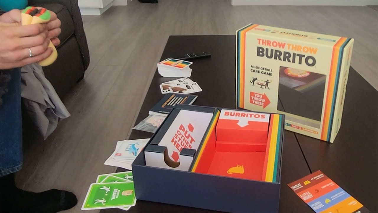 Review and how to play Throw Throw Burrito dodgeball card game - YouTube