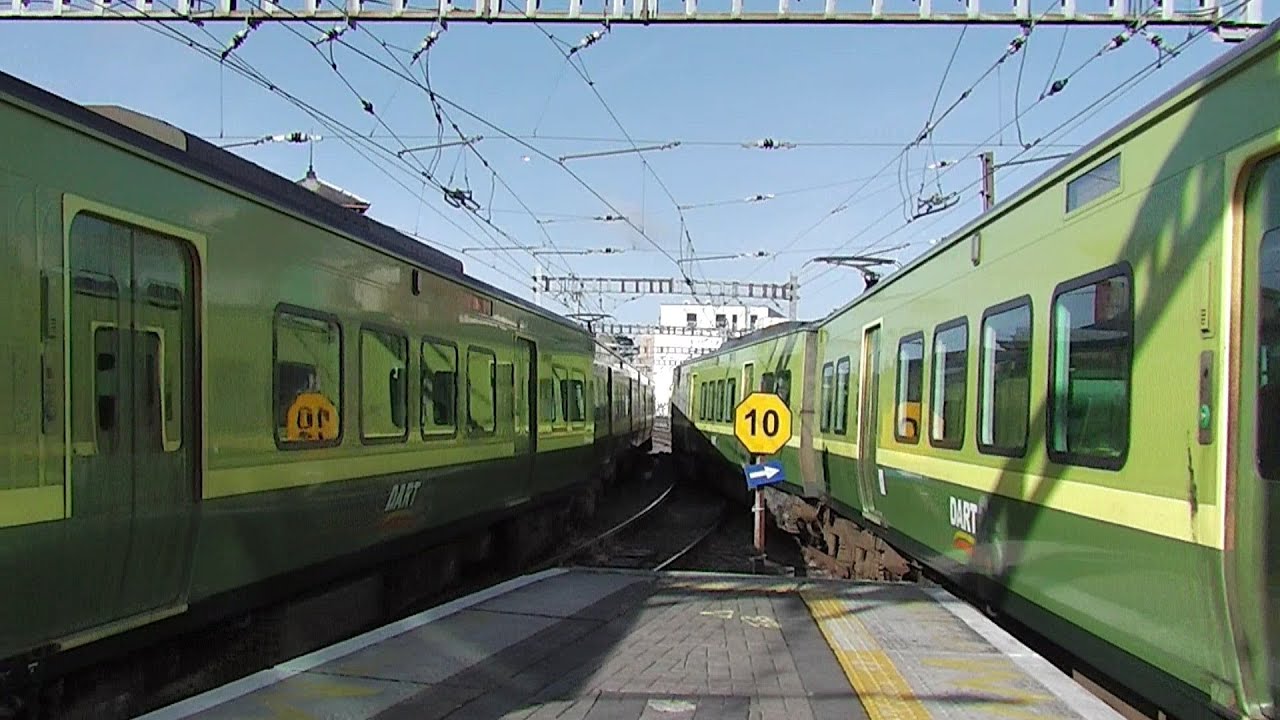 Two 8520 Class Dart Trains - Connolly Station, Dublin - YouTube