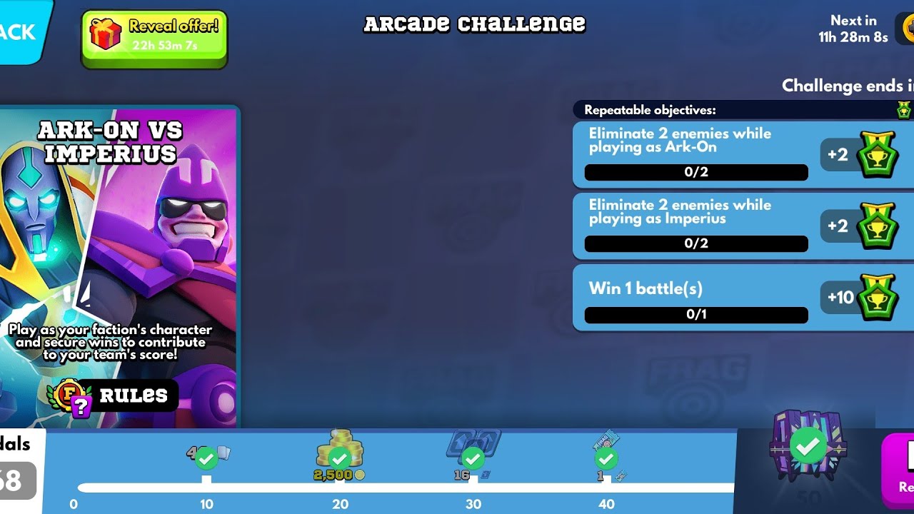 Ark on Vs imperious ||Arcade challenge ||Frag Pro Shooter #shorts # ...