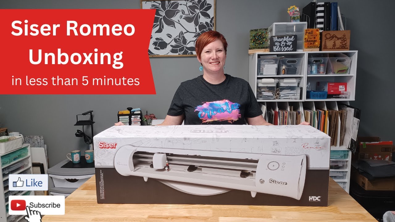Unboxing Siser Romeo Cutting Machine in less than 5 minutes - YouTube
