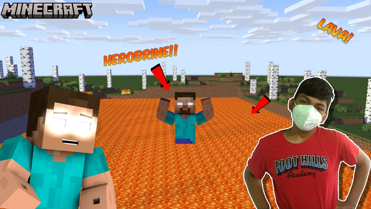 I Found Herobrine Swimming In Lava In My World 😱😍| Gamer Boi Storm ...