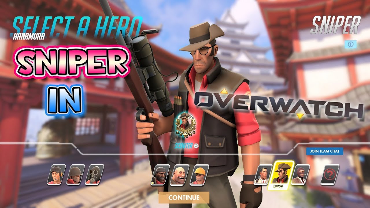 [TF2] Sniper in Overwatch (Overwatch hero concept) - YouTube
