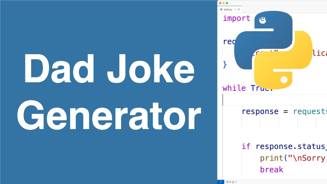 Dad Joke Generator | Python Example - YouTube