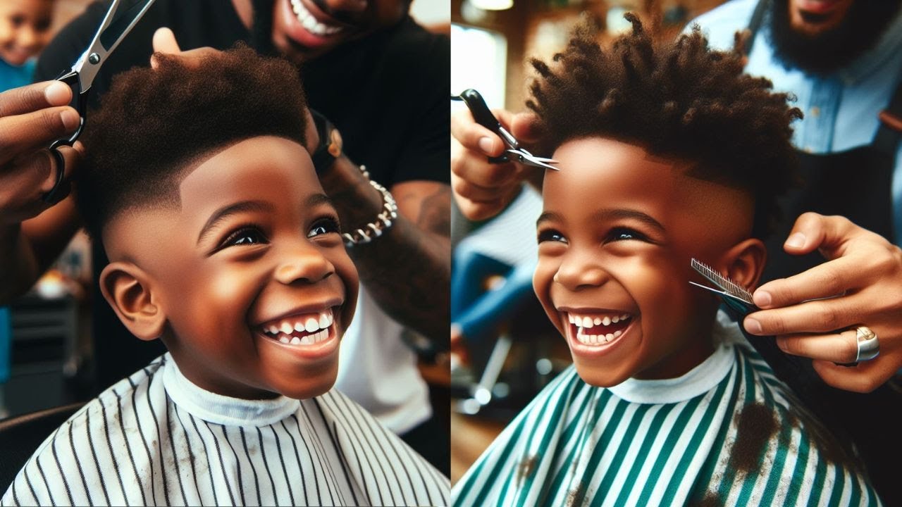 CUTE HAIRCUT WITH CUTE SMILE ️ KIDS GETTING THEIR FIRST HAIRCUT AT ...