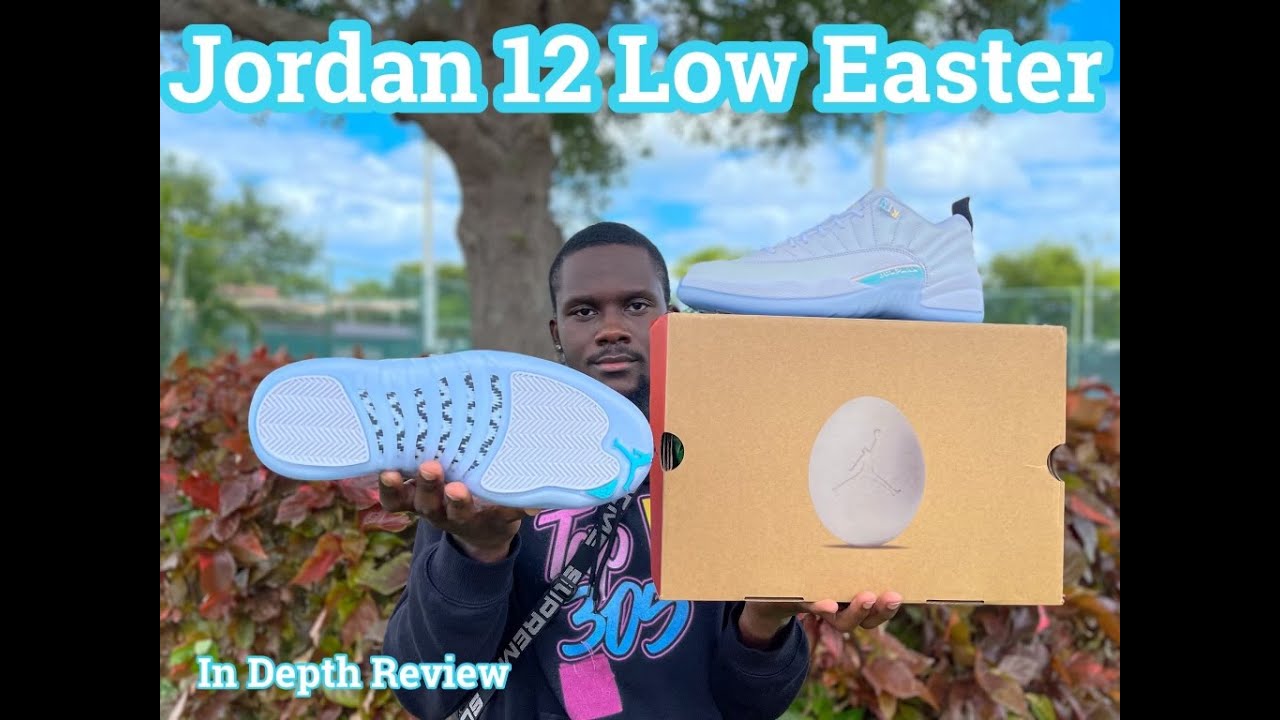 JORDAN 12 RETRO LOW EASTER (2021) SNEAKER REVIEW - YouTube