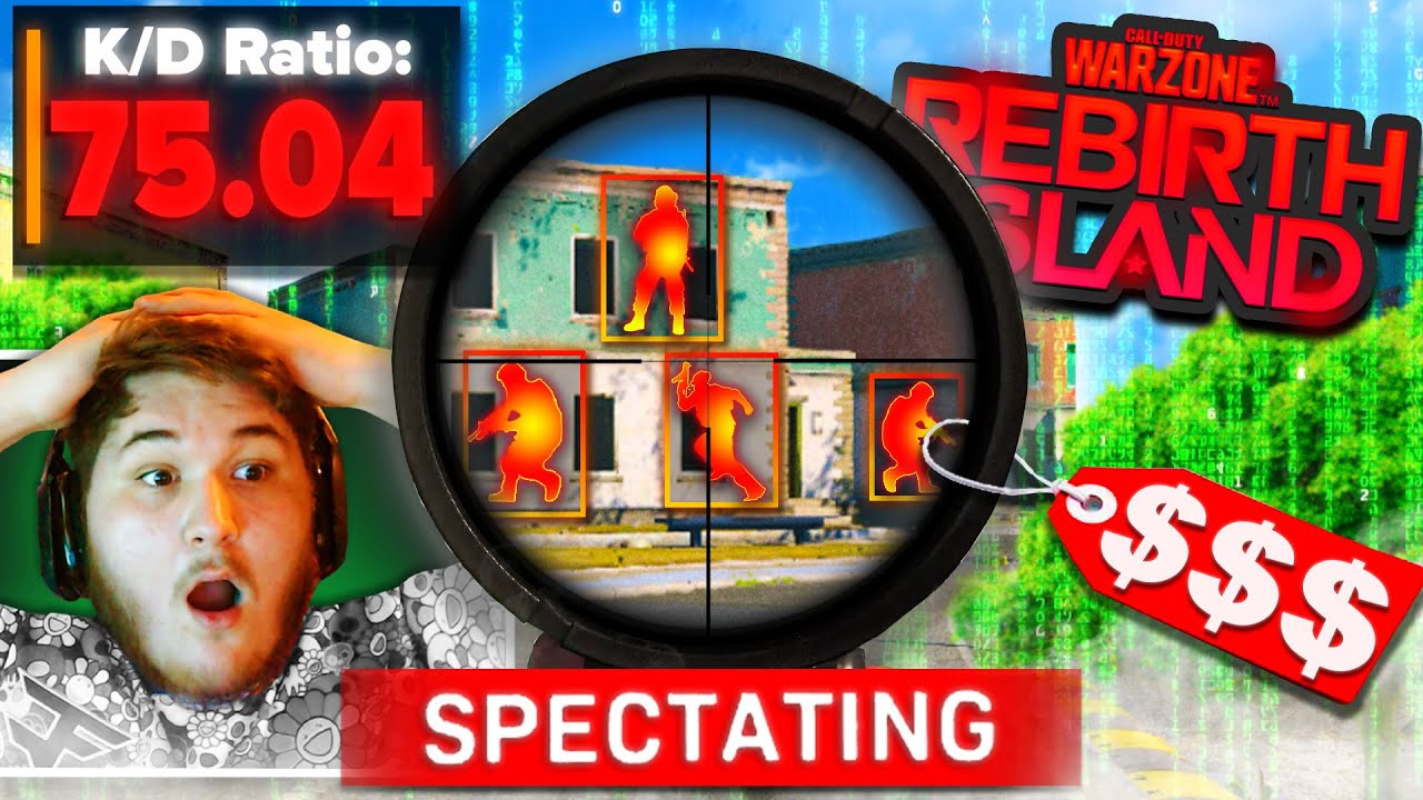 SPECTATING A HACKER with $1000 AIMBOT on REBIRTH ISLAND *Insane Cheats ...