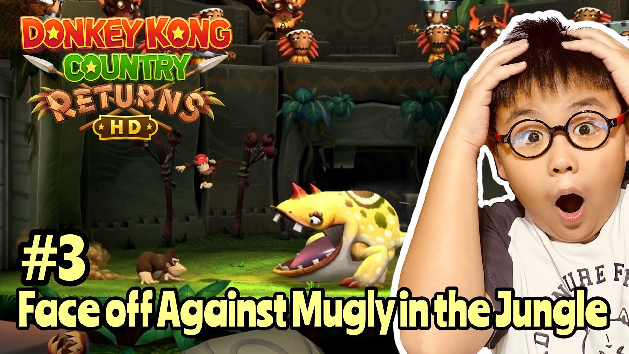 Find the Weak Spot! Faceoff against Mugly in the Jungle | Donkey Kong ...