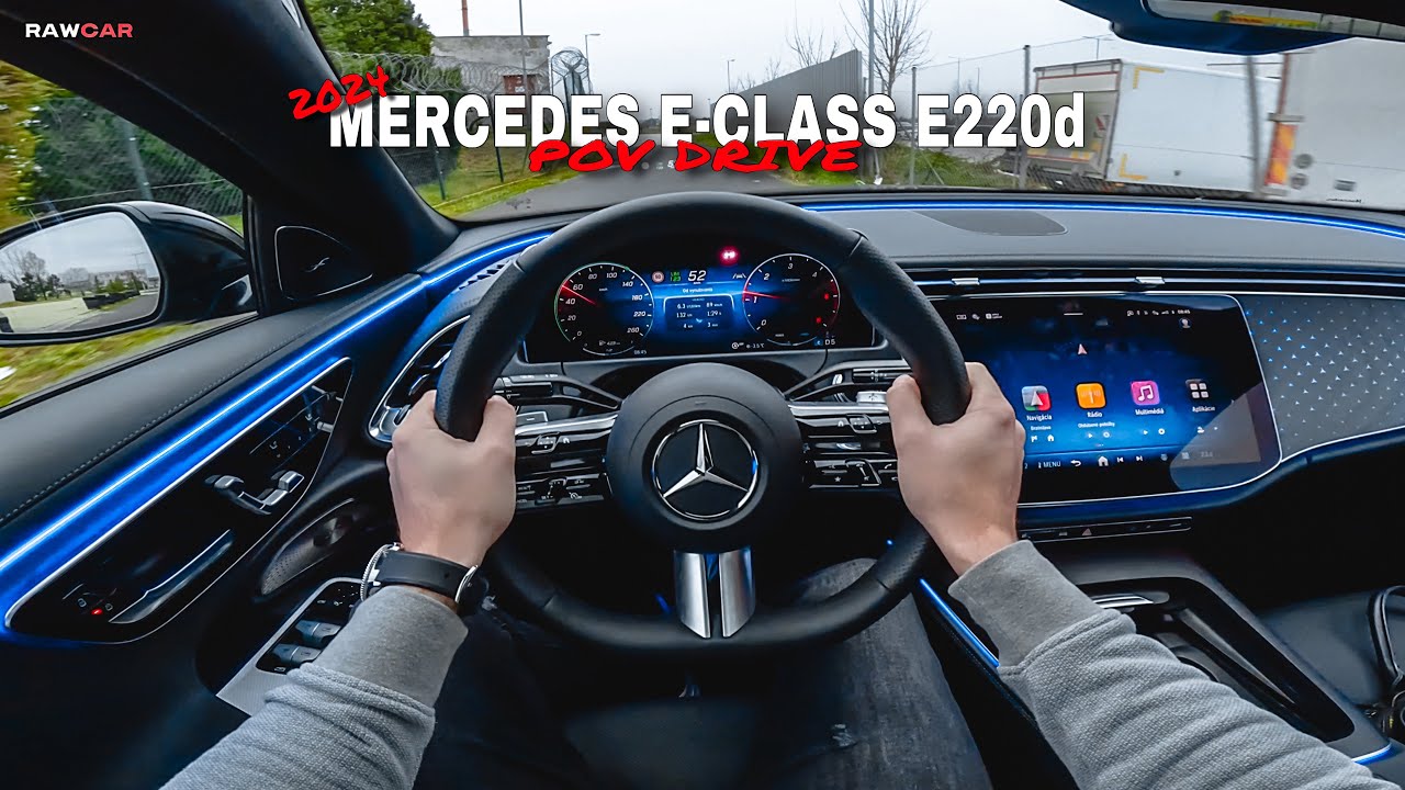 NEW 2024 Mercedes E-Class E220d - POV Test Drive 4K - YouTube