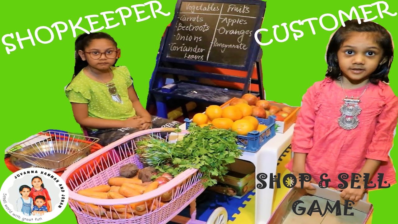 Kids Indoor Fun Activities | Shop and Sell Game | Shopkeeper and ...