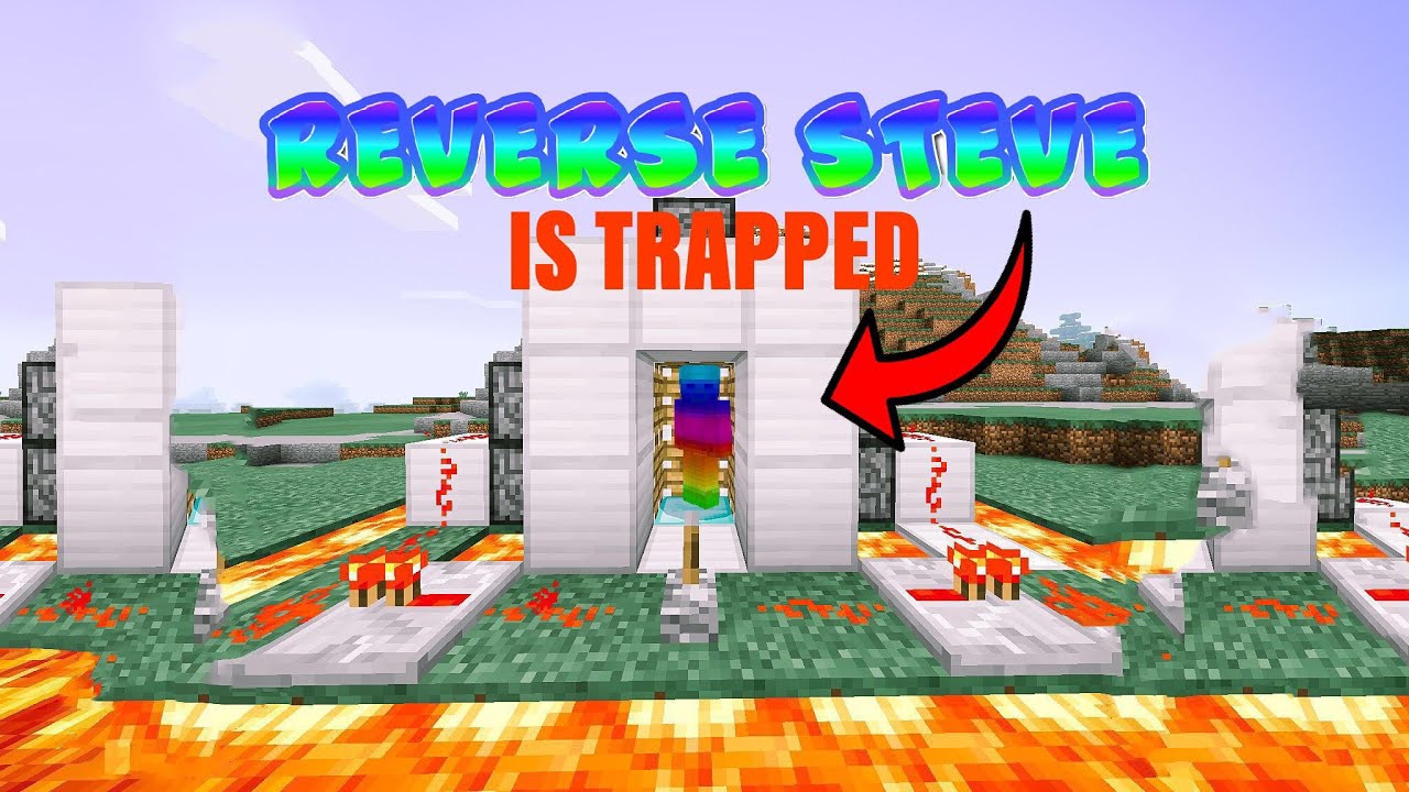 Minecraft Steve Saga - TRAPPING REVERSE STEVE - YouTube