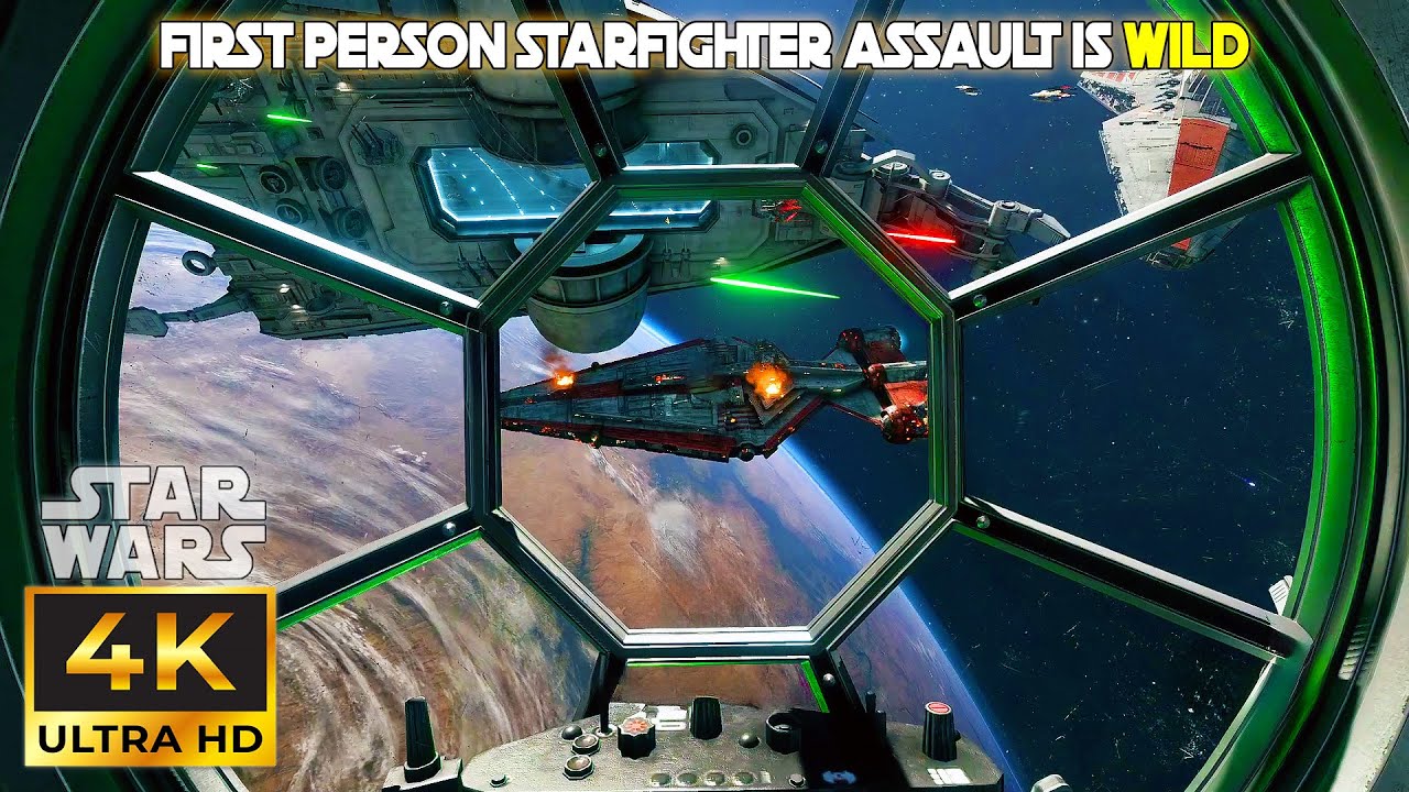 FIRST PERSON Starfighter Assault is Wild | Star Wars Battlefront 2 ...