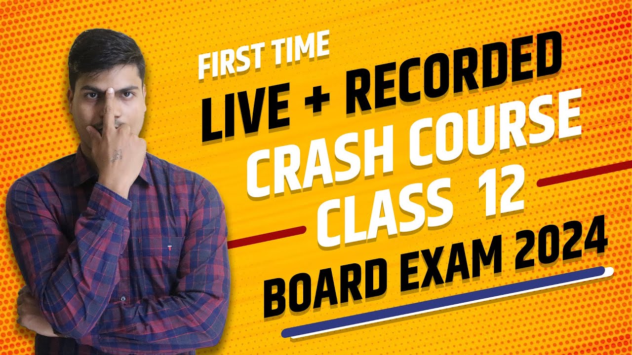 📢ANNOUNCEMENT | LIVE CRASH COURSE FOR CLASS XII BOARD EXAM 2024 | LET'S ...
