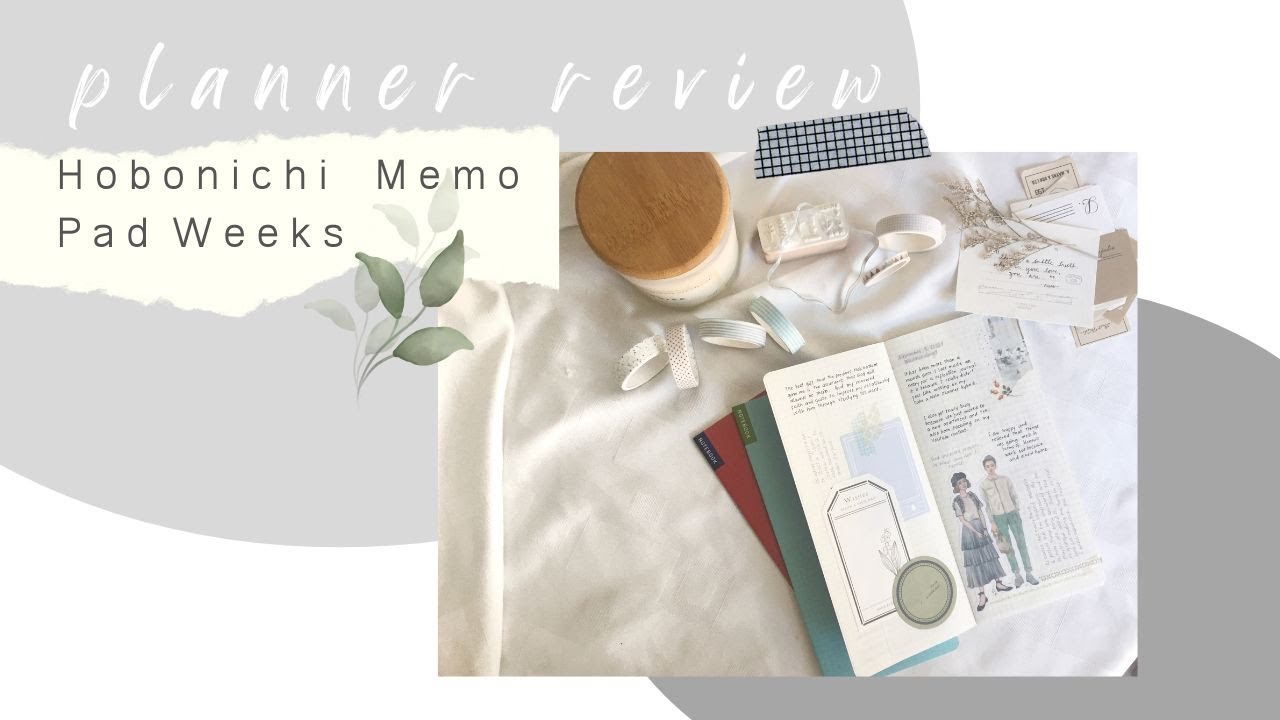 Planner Review and Comparison I Hobonichi Memo Pad (Weeks) - YouTube