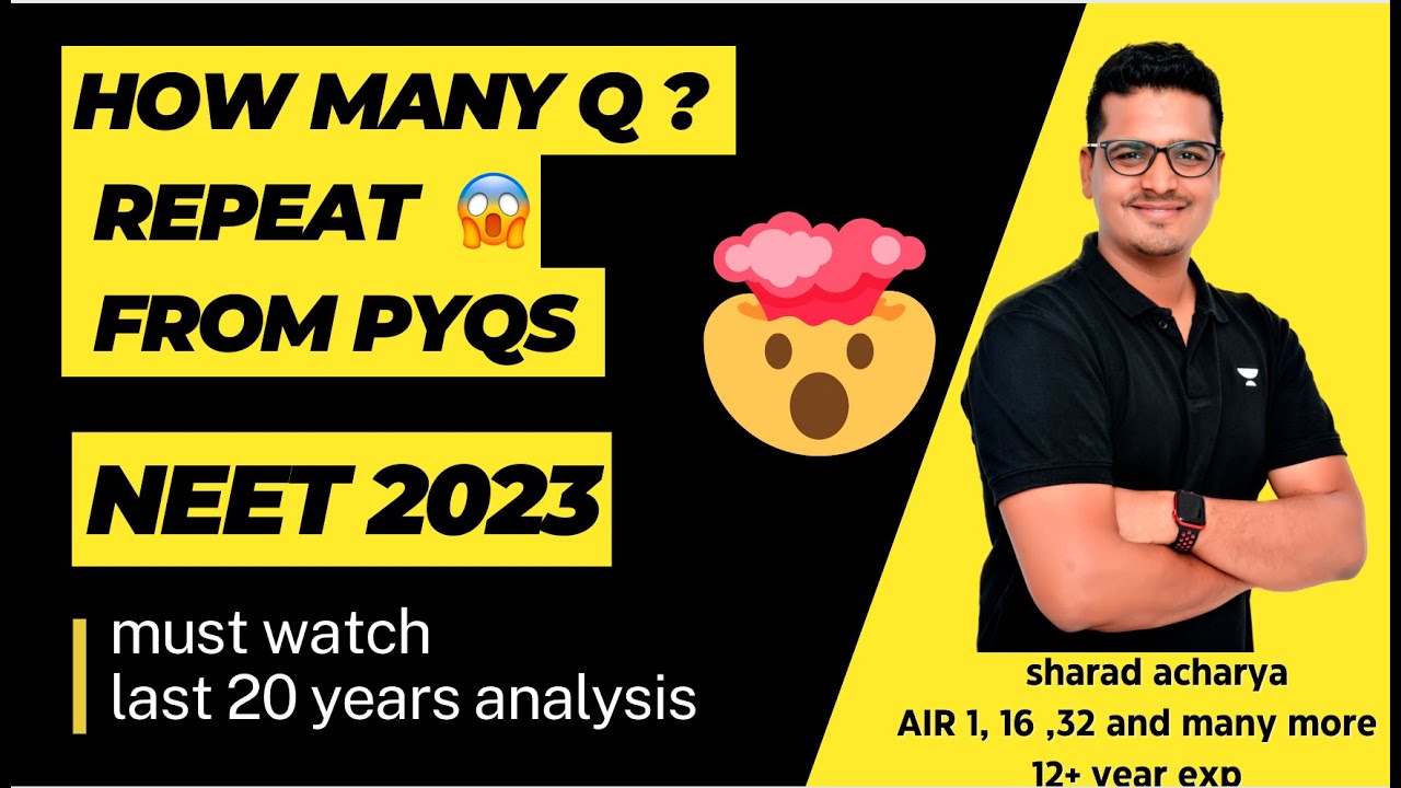 How Many Questions Come From PYQs in Neet | NEET में PYQ से कितना ...