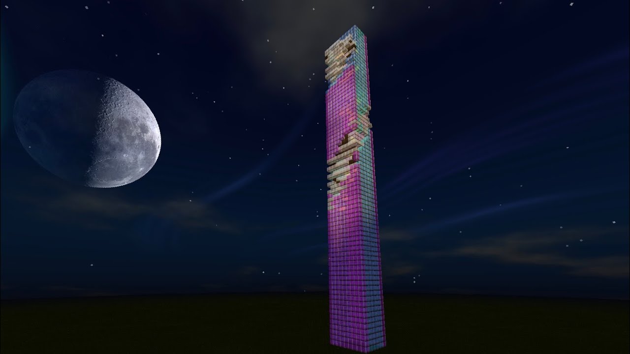 Minecraft time lapse: Building the King Power MahaNakhon ~ Bangkok ...