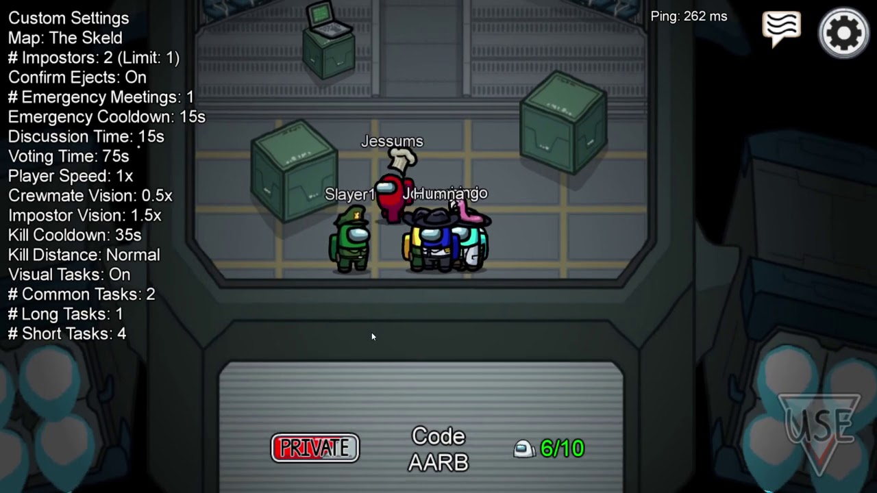 Among us waiting lobby mini games - YouTube