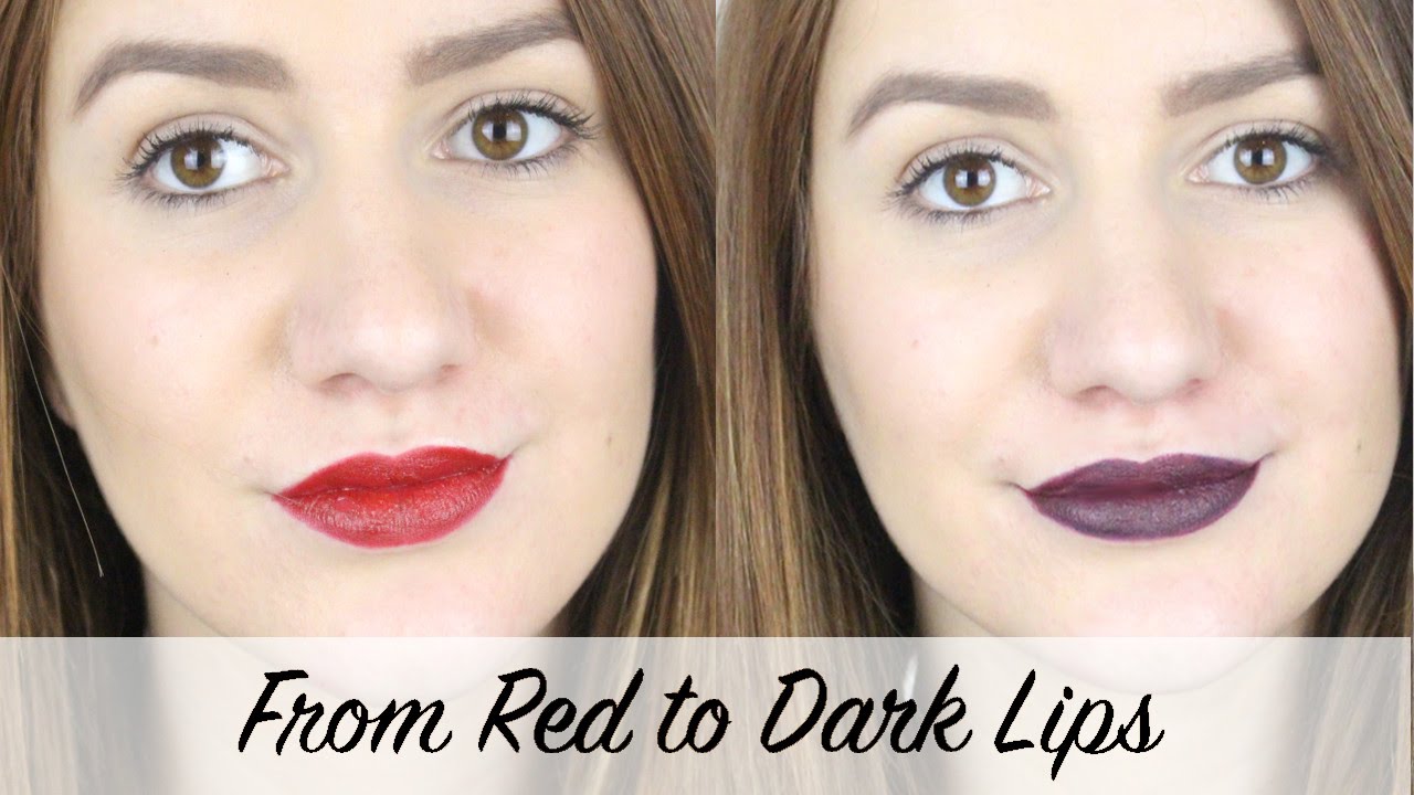 From RED to DARK LIPS | DIY - YouTube