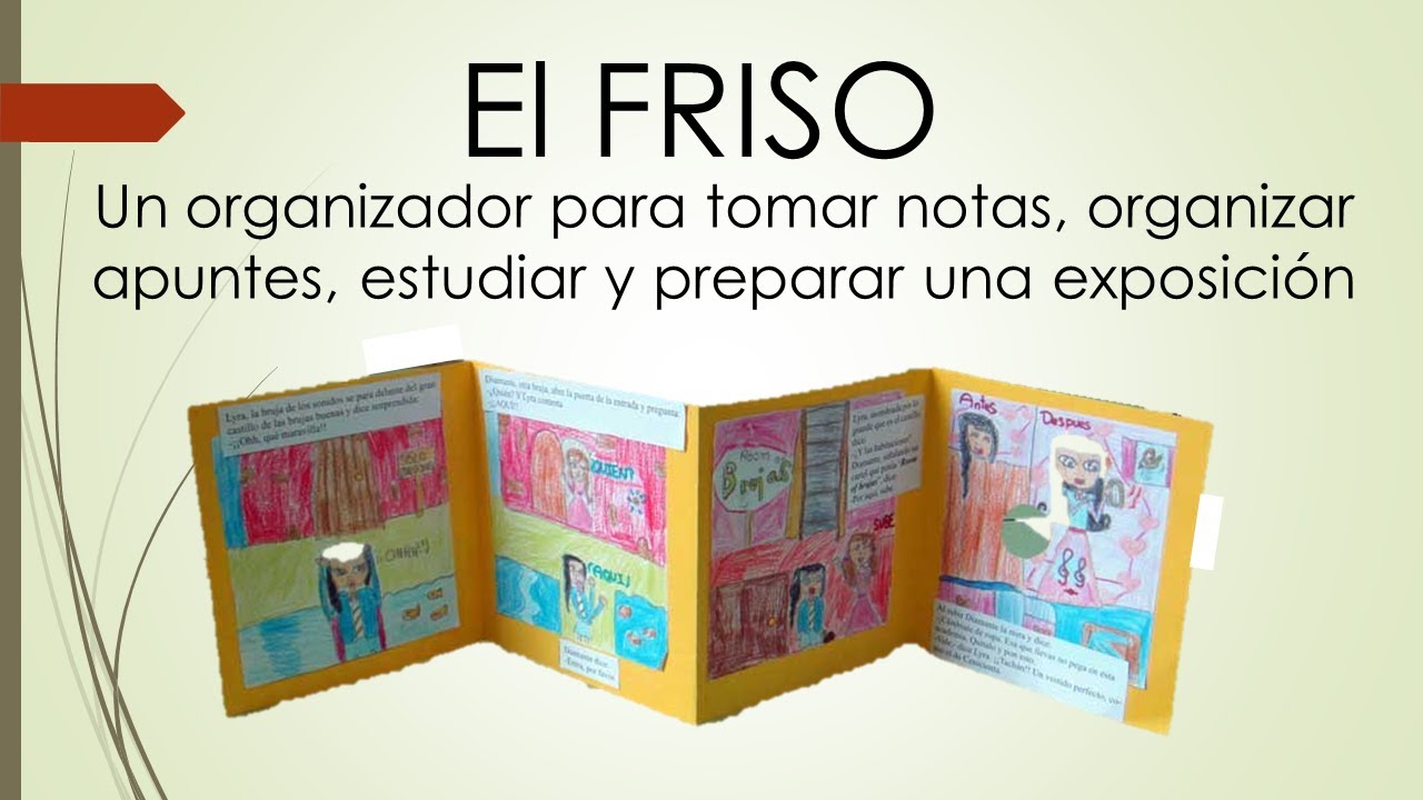 Cómo elaborar un friso (Organizador gráfico) - YouTube