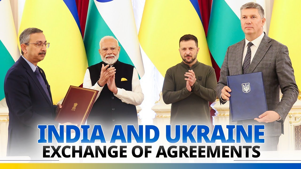 LIVE: PM Modi and President Zelenskyy witness exchange of agreements ...