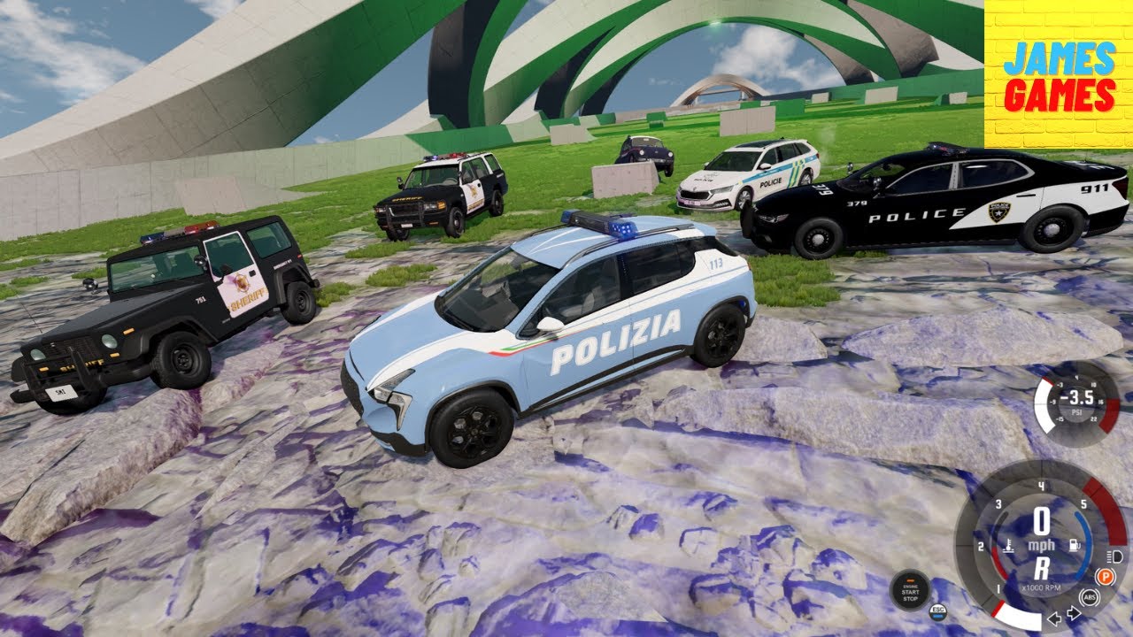 Downhill Destruction Map Released | Police Test - BeamNG Drive Adds ...