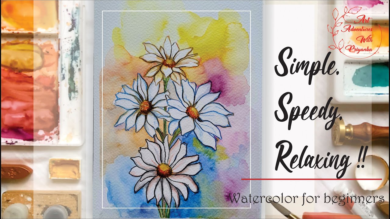 Beginner-Friendly Watercolor Flower Tutorial - YouTube