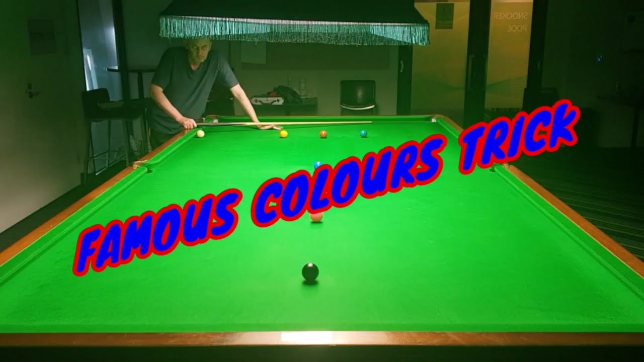 SNOOKER FAMOUS COLOURS TRICK - YouTube