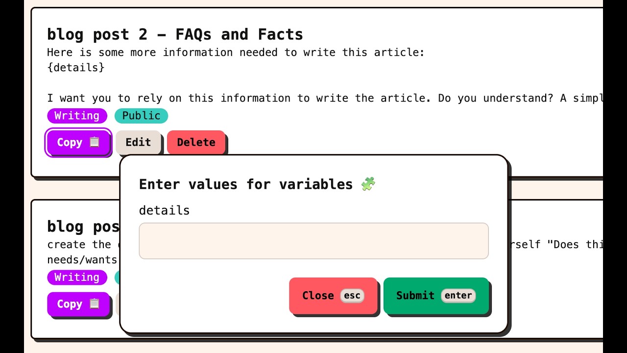 I built a FREE tool to organize your prompt collection - YouTube