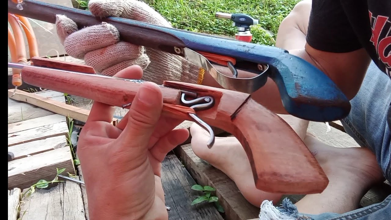 cara pasang trigger & membuat shaft speargun @ panah ikan tradisional ...
