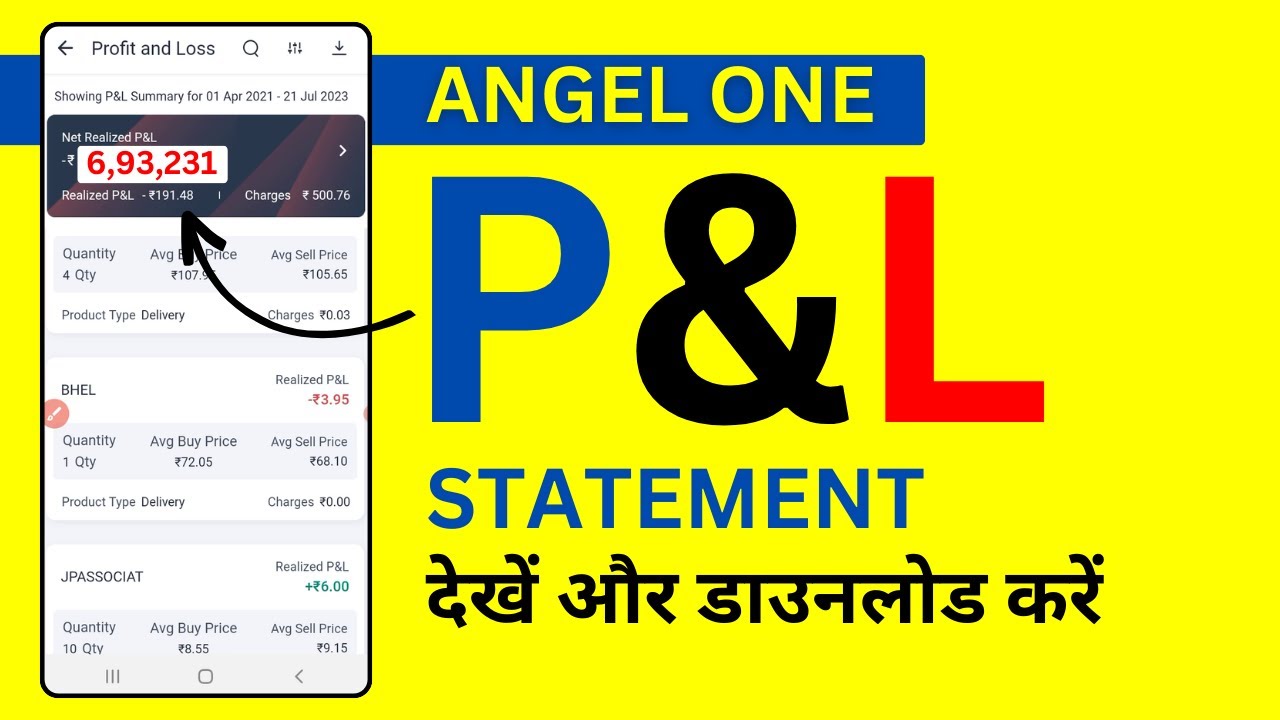 Angel One me Profit & Loss Statement Kaise Nikale? P&L Statement in ...