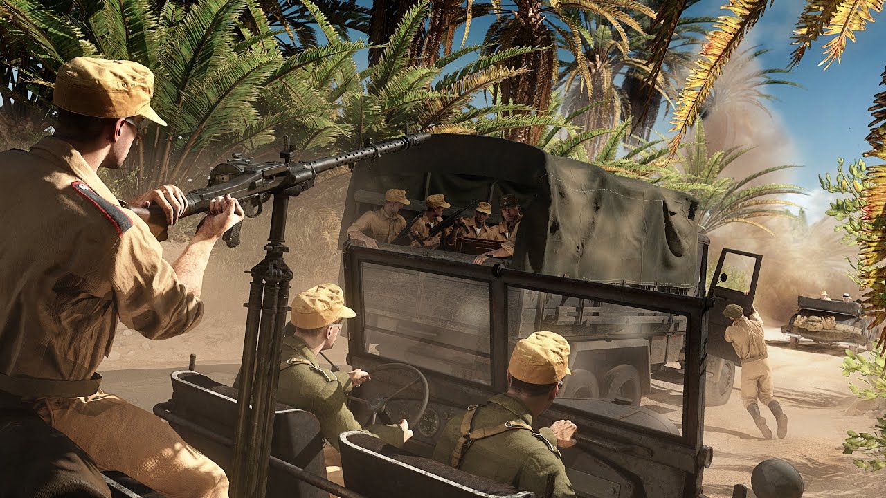 Hell Let Loose | German Afrika Korps hunts down the British - 4K - YouTube