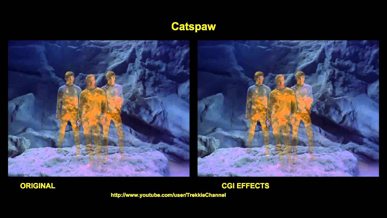 Star Trek - Catspaw - special effects comparison - YouTube