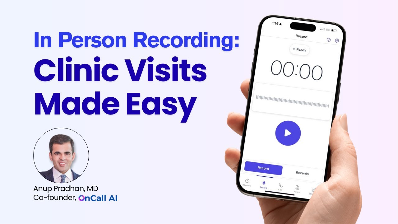 OnCall AI: How to Use In Person Recording - YouTube