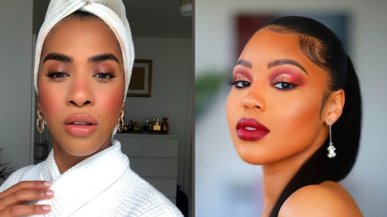 Brown Skin Makeup Tutorial Compilation 👩🏽🌹 #9 - YouTube