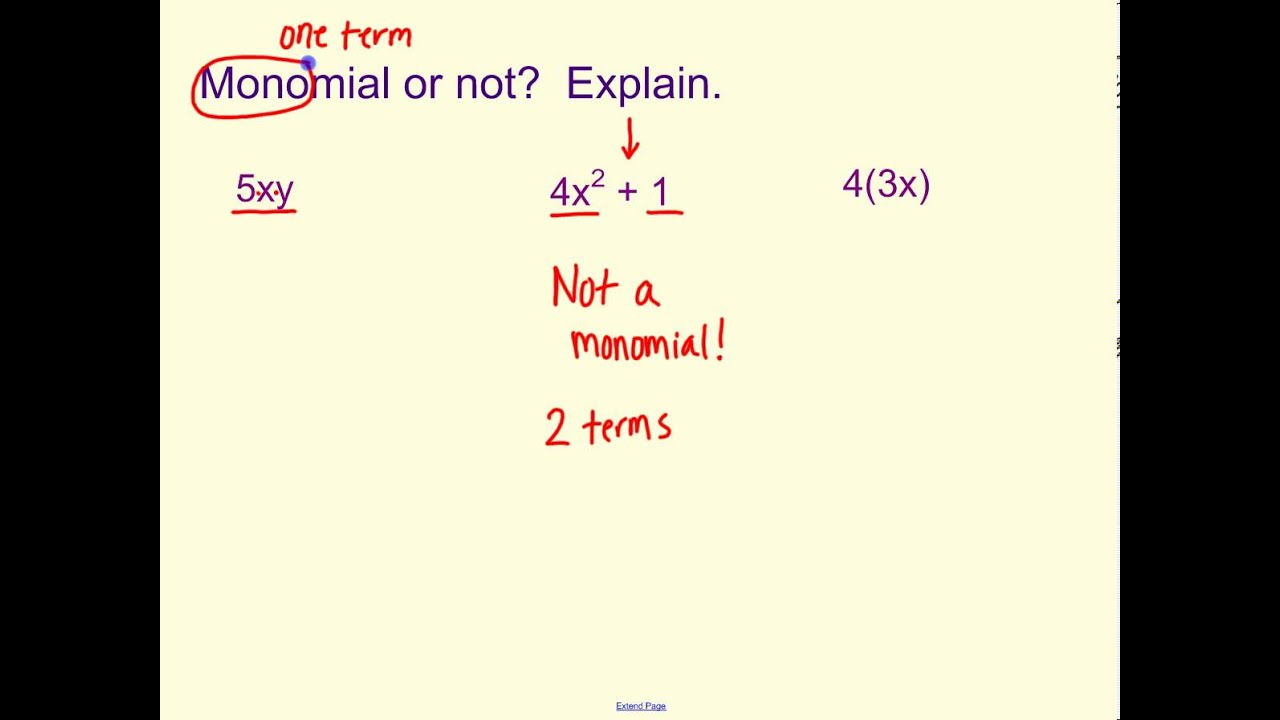 Monomial (or Not) - YouTube