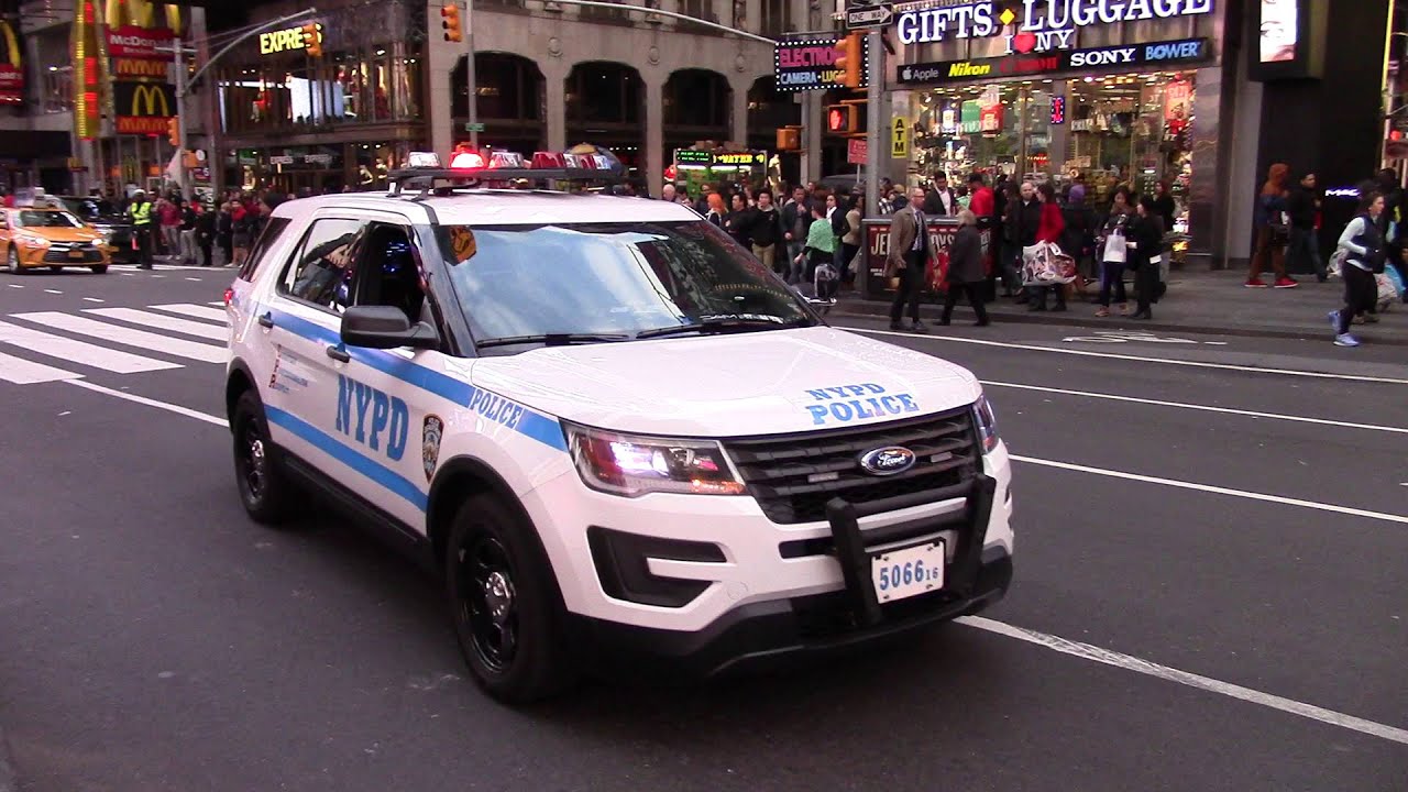 NYPD Critical Response Team 3 New 2016 Explorers - YouTube