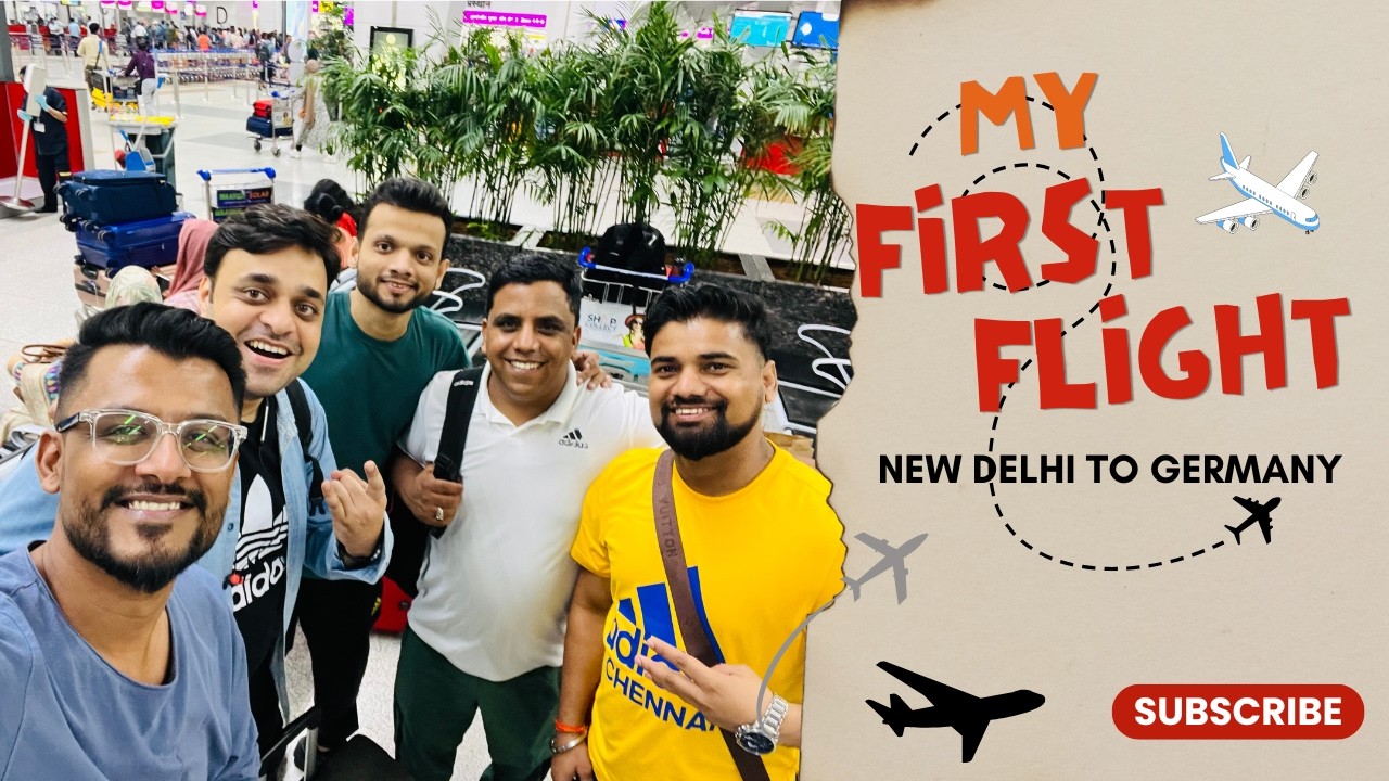 My First Flight | To Germany - YouTube