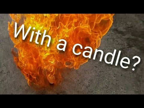 How to make a Fireball with Candle Wax - YouTube