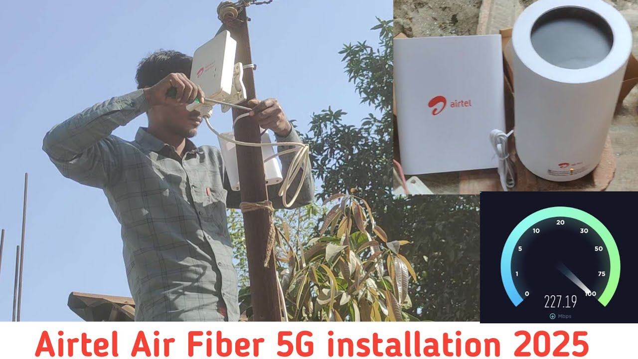 Airtel air Fiber 5G installation 2025 | Trading Ke Liye Best Internet ...