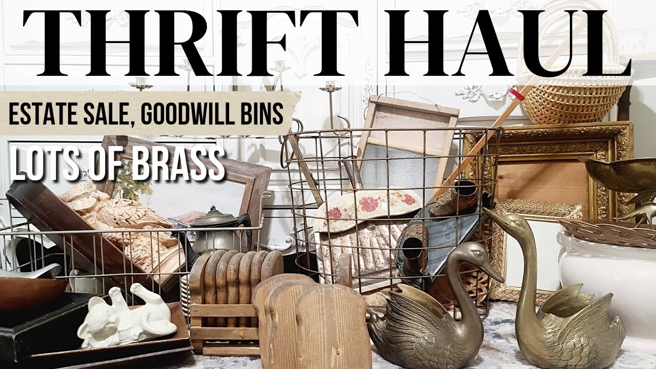 Thrift Haul • Goodwill Outlet Bins • Estate Sale • Thrifting for home ...